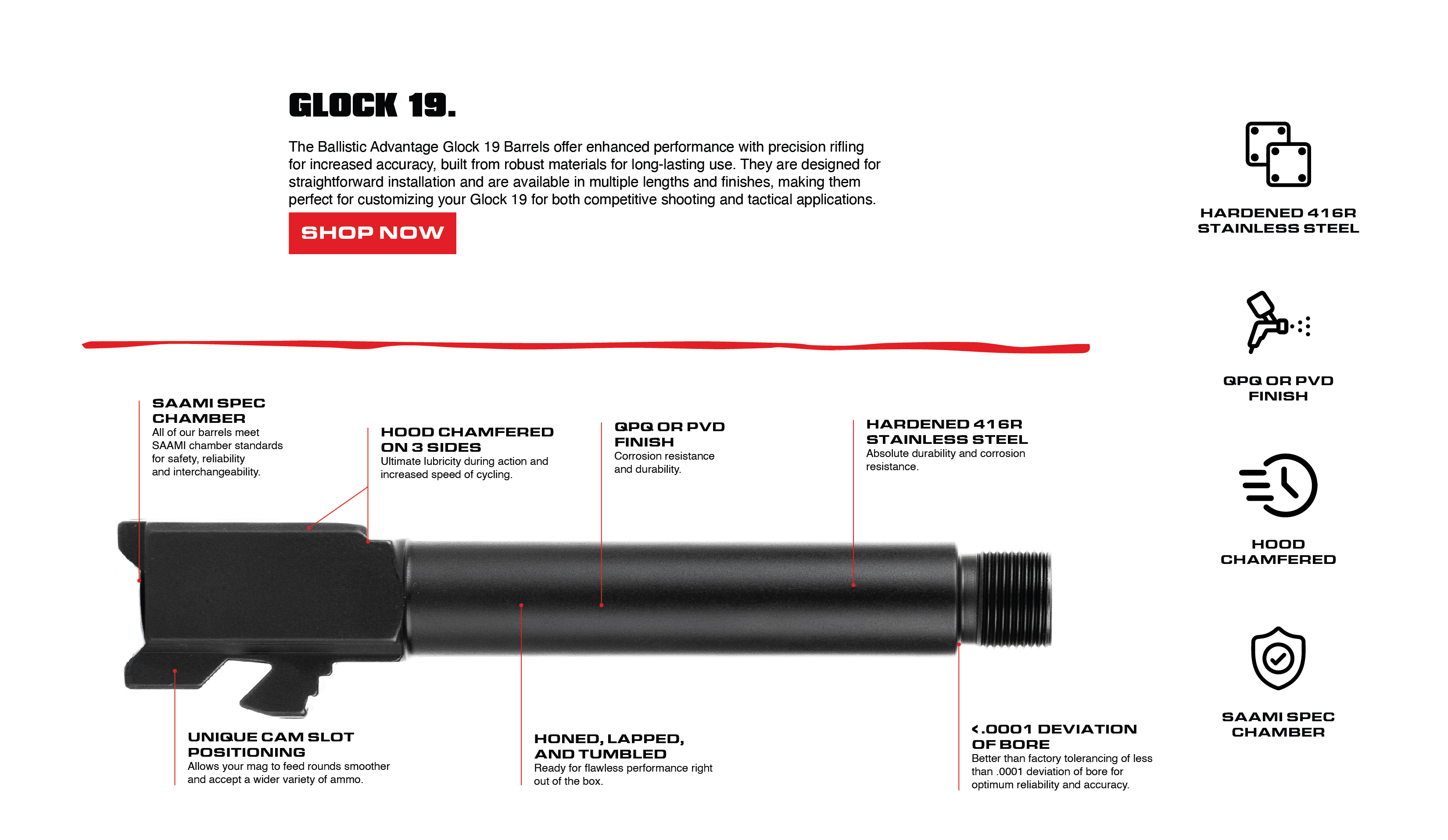 High-Quality Glock Barrels | Ballistic Advantage
